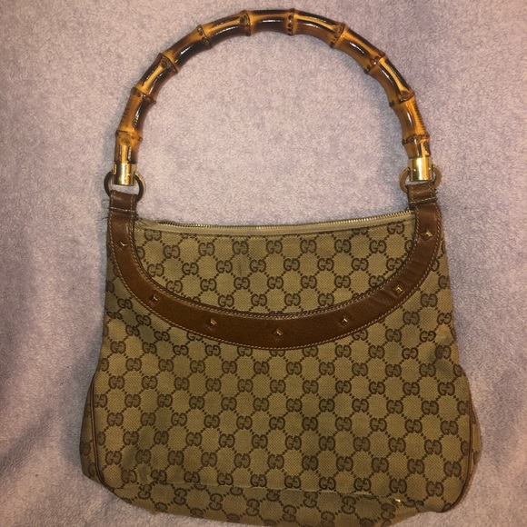 Gucci | Bags | Authentic Gucci Monogram Anita Bamboo Handle Bag | Poshmark